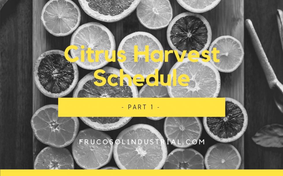 Citrus Harvest Schedule